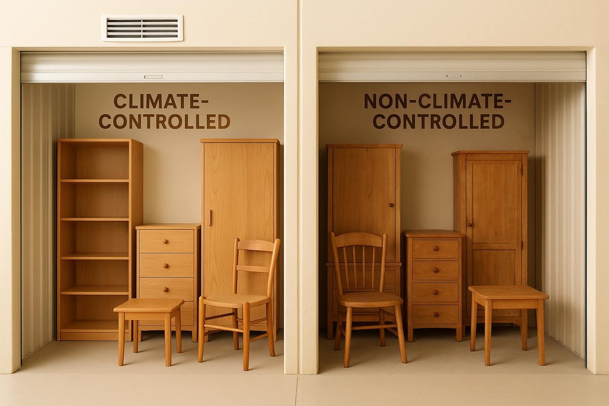 Climate-Controlled vs. Non-Climate Storage for Furniture